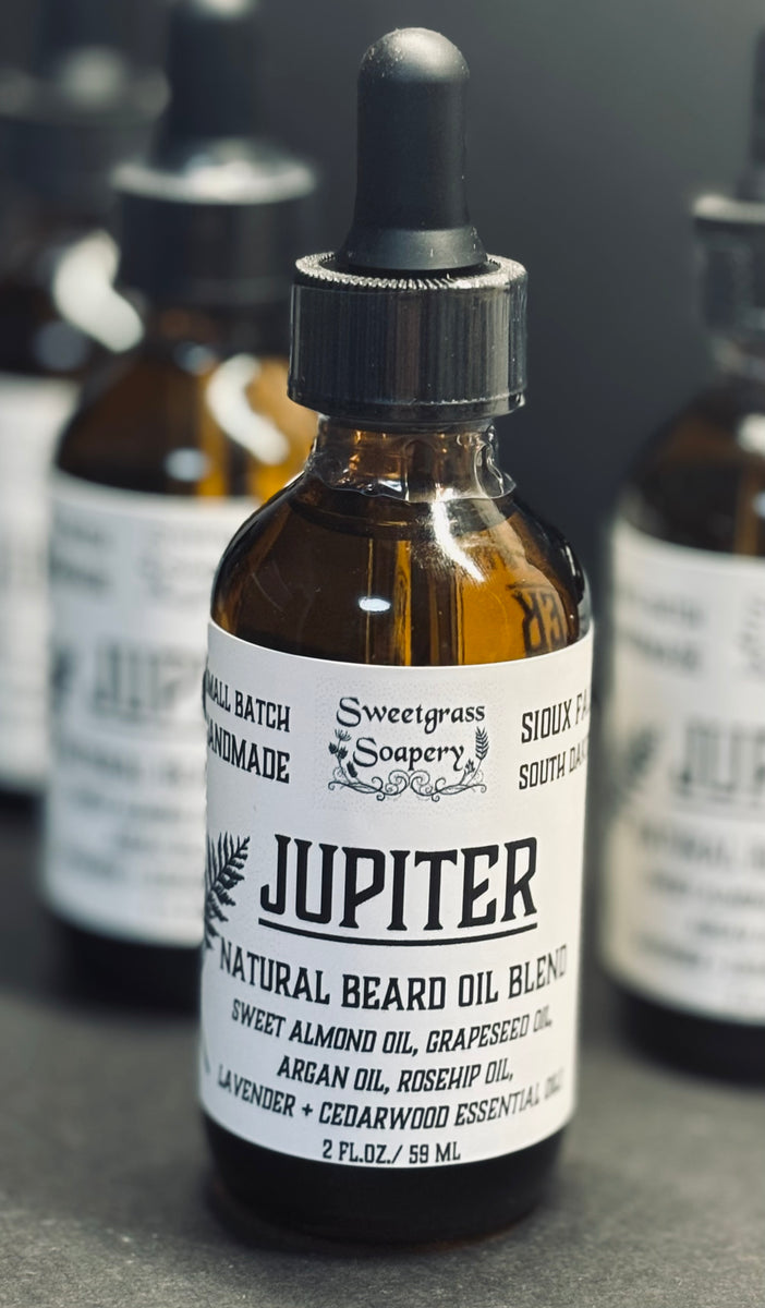 Jupiter- Natural Beard Oil Blend – Sweetgrass Soapery